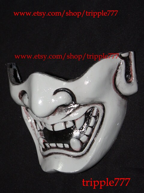 Hannya Mask Japanese Noh Kabuki Samurai Mempo Evil Demon Oni - Etsy