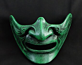 Half Knight Warrior Samurai Mask BB Gun Airsoft Mask | Etsy UK