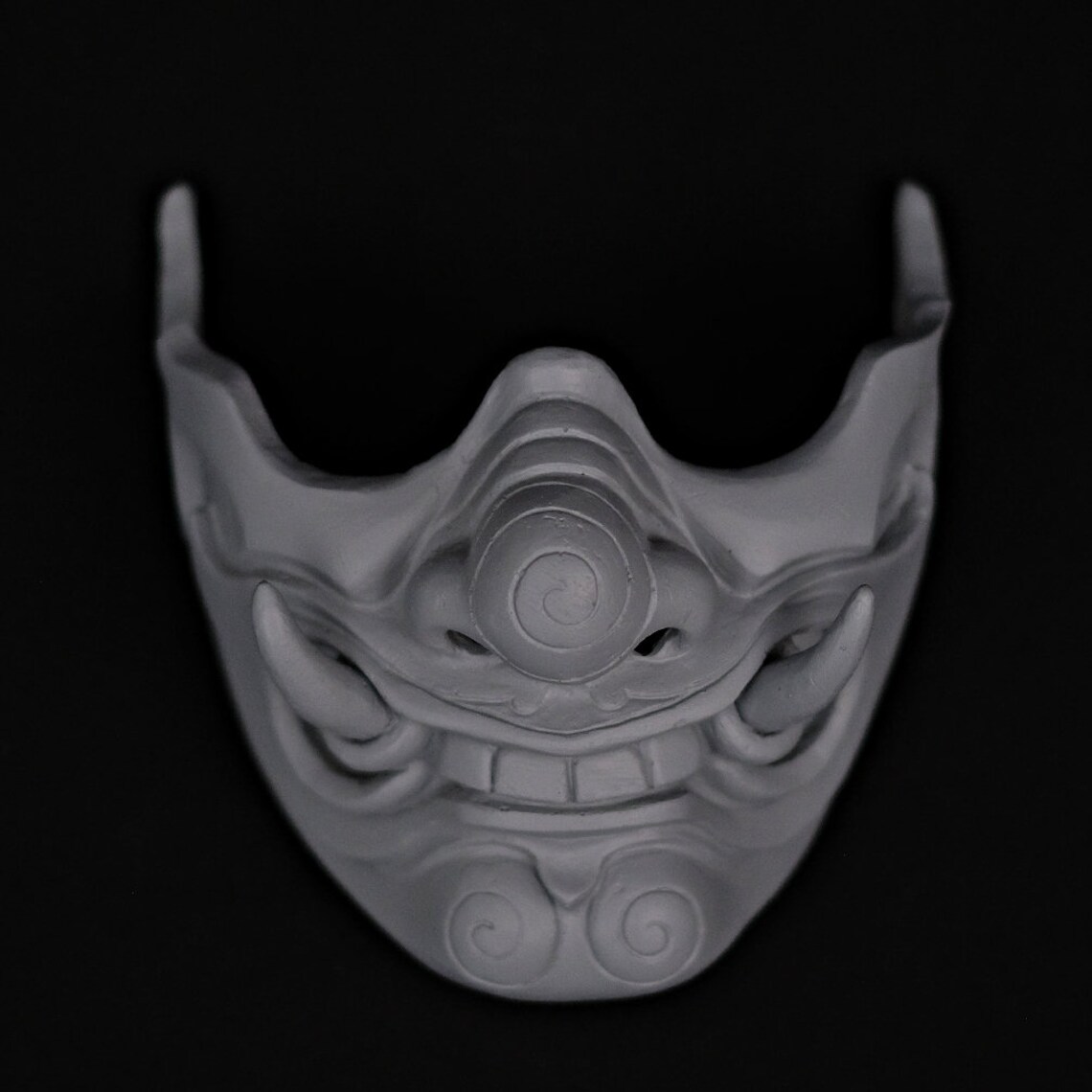 Half Face Airsoft Paintball Mask BB Gun Warrior Evil Demon | Etsy