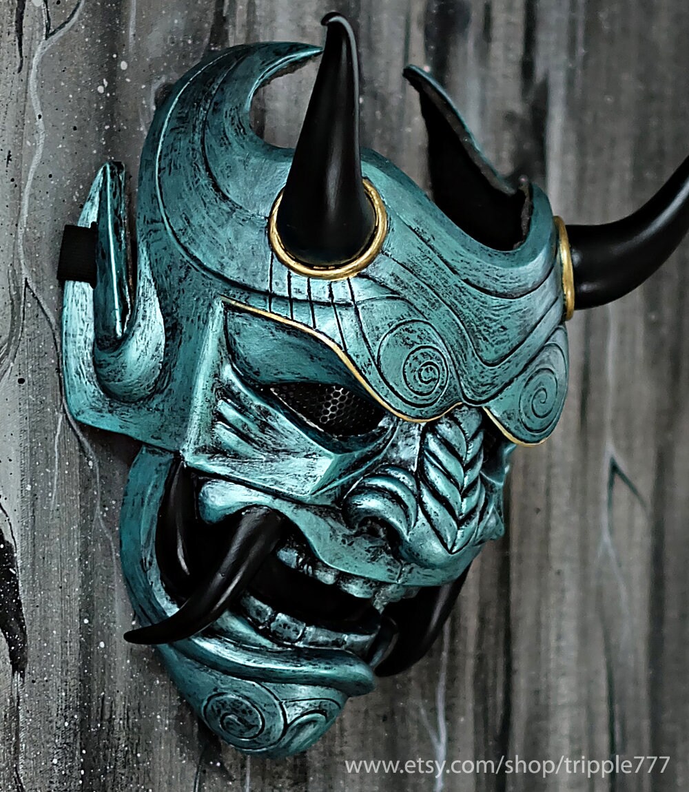Samurai Assassin Demon Oni BB Gun Airsoft Mask Halloween | Etsy