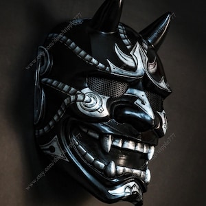 Japanese Hannya Airsoft Mask Samurai Oni Kabuki Noh Evil Demon Devil ...