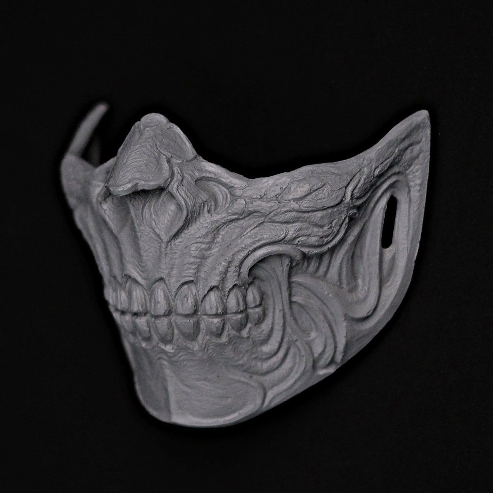 Skull Skeleton Motorcycle Mask for Rider Paintball Airsoft Gun Demon ...