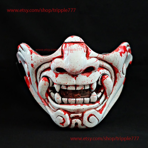 Oni Face Mask - Etsy