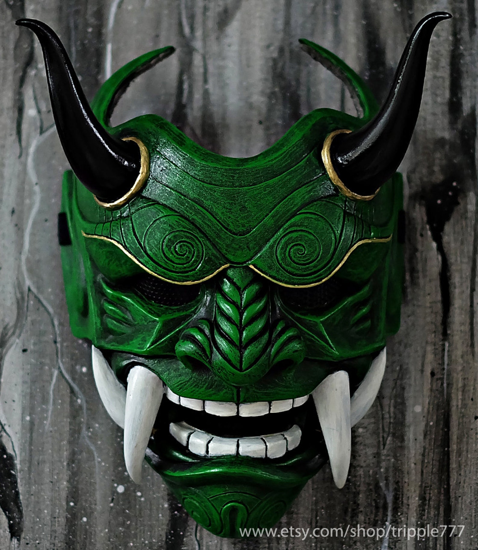 Samurai Assassin Demon Oni BB Gun Airsoft Mask, Halloween Costume ...