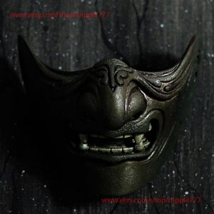 Samurai Mask Mempo Menpo Armor Sword Suit for Cosplay Costume Airsoft ...