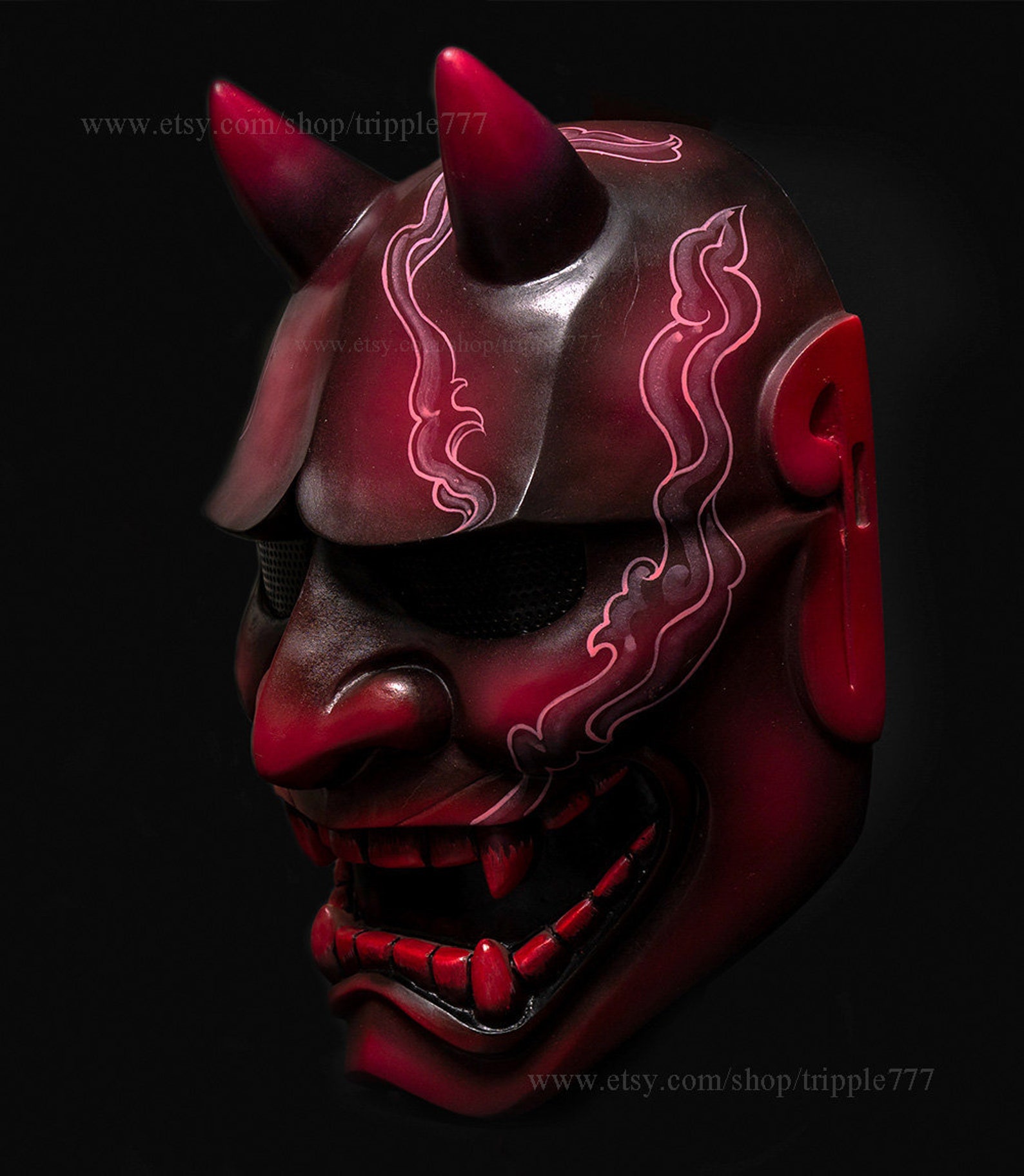 Japanese Hannya Mask Airsoft BB Gun Samurai Oni Kabuki Noh - Etsy