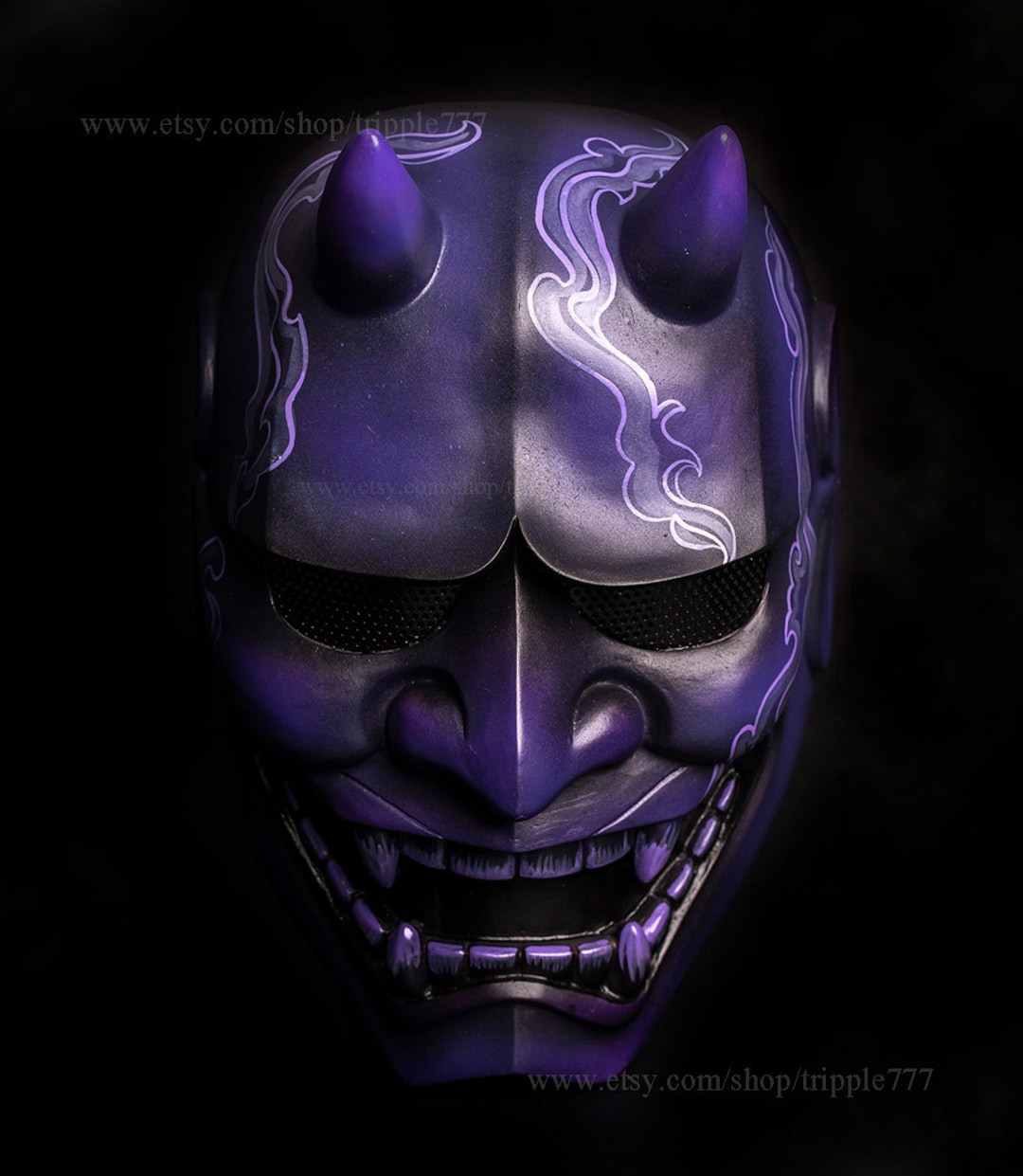 Japanese Hannya Mask Airsoft BB Gun Samurai Oni Kabuki Noh Evil Demon ...