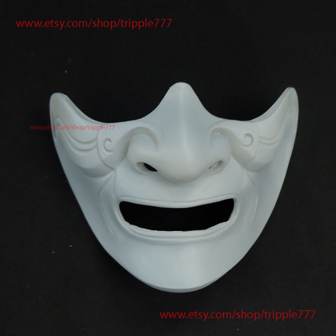 Half Knight Warrior Samurai Mask, BB Gun Airsoft Mask, Halloween ...