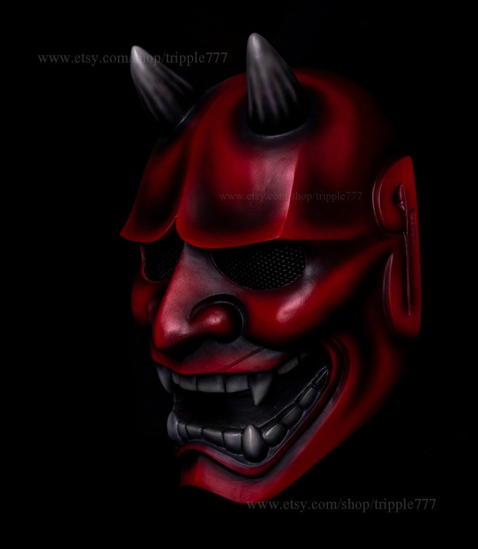 Japanese Hannya Mask Airsoft BB Gun Samurai Oni Kabuki Noh - Etsy