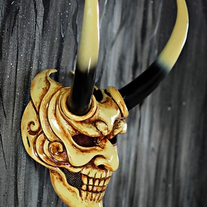 Devil Samurai Airsoft Mask BB Gun, Oni Hannya Halloween Costume Demon ...