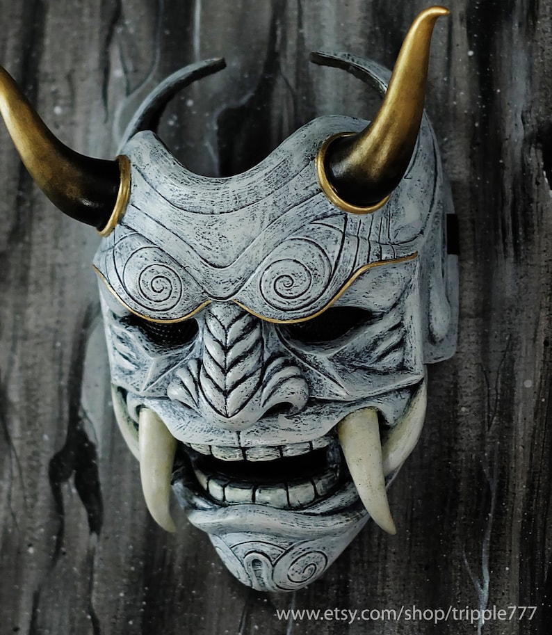 Samurai Assassin Demon Oni BB Gun Airsoft Mask Halloween - Etsy