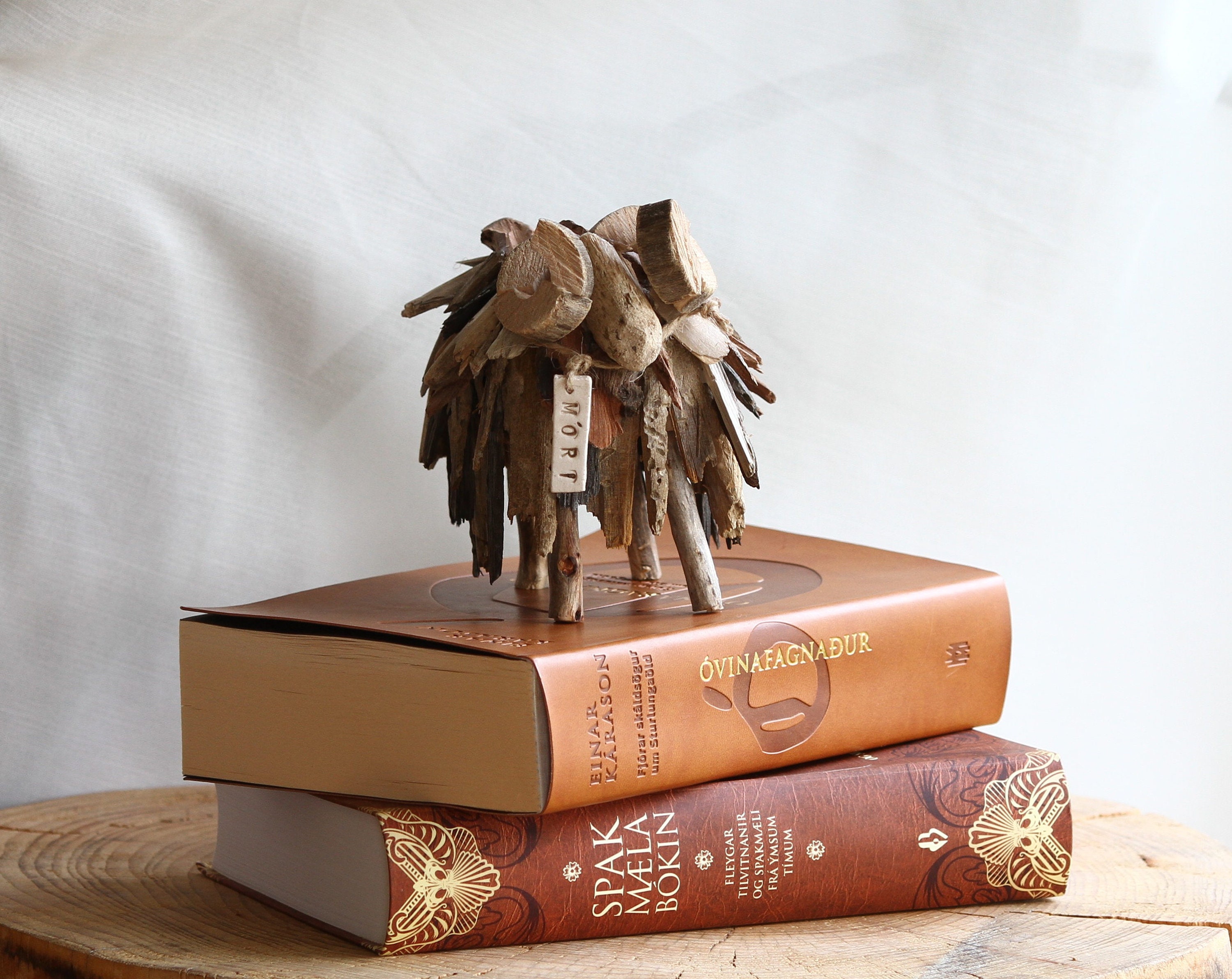 Móri, Icelandic Ram :driftwood Art . One of a Kind .made by Icelandic ...