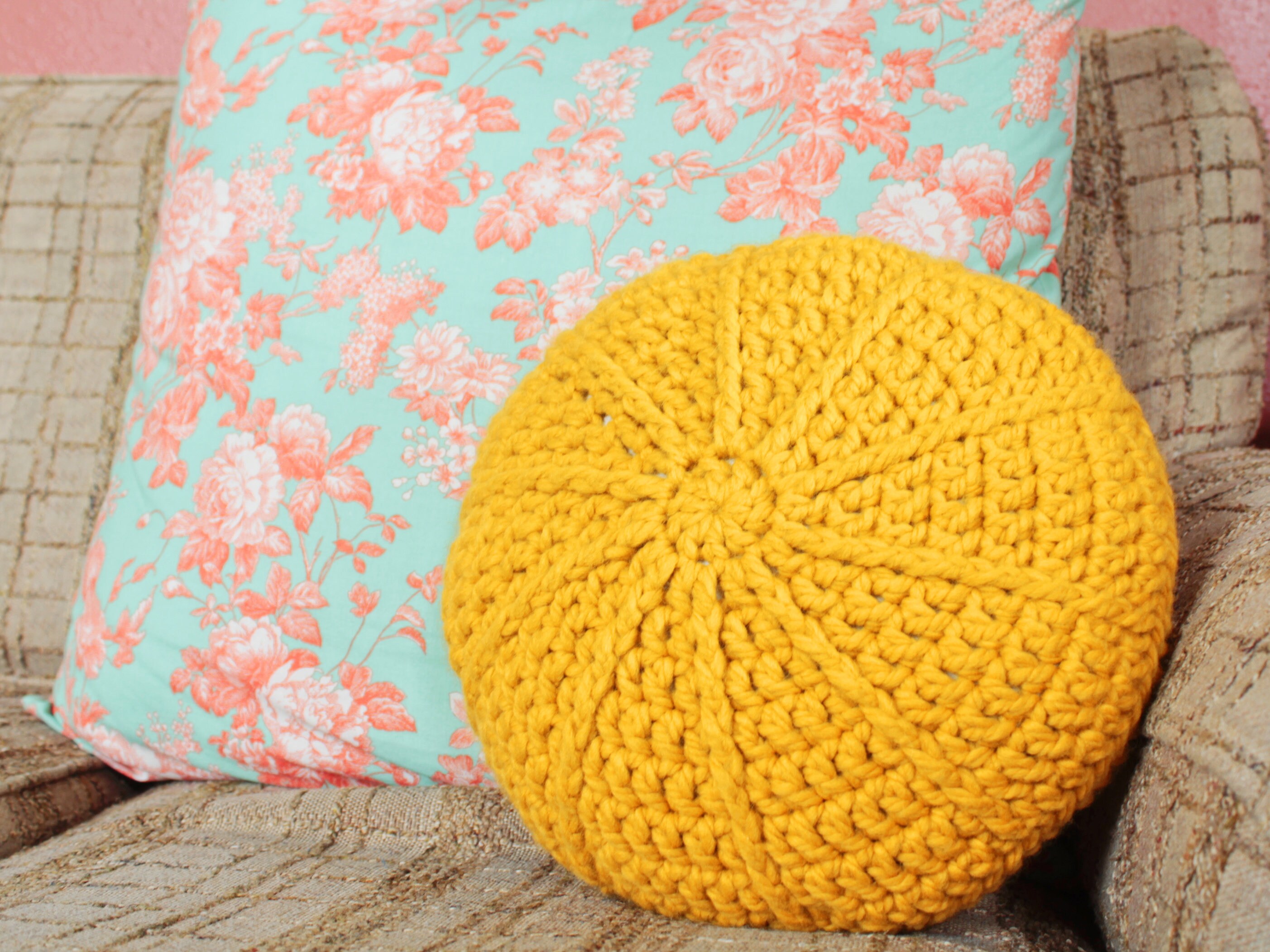Digital Download PDF - Sunburst Crochet Round Pillow Cover - Etsy
