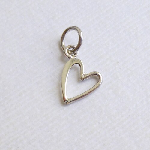 Heart Charm Heart Pendant Three Cut Out Heart Charm | Etsy