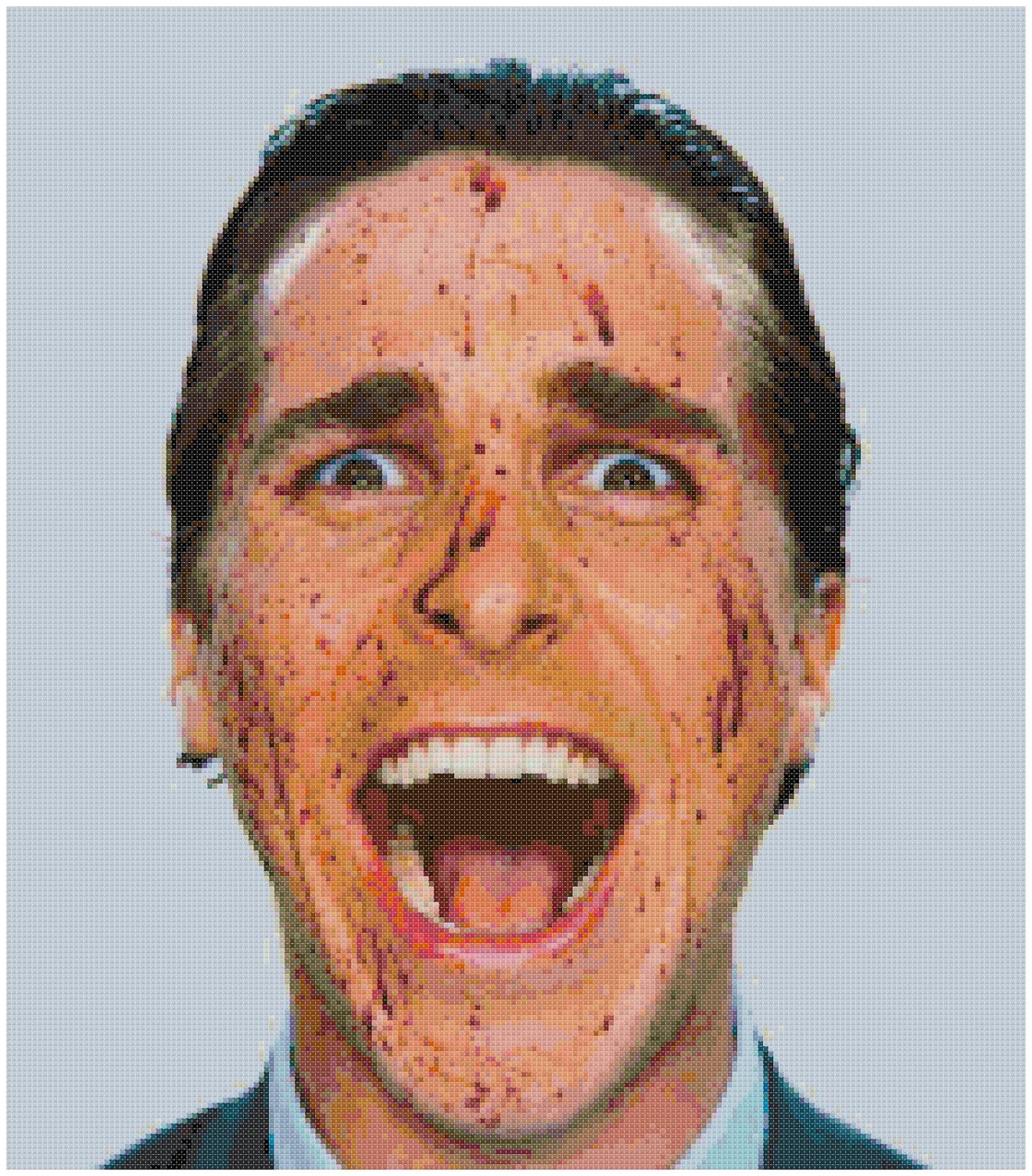 American Psycho Patrick Bateman Cross Stitch Pattern - Etsy