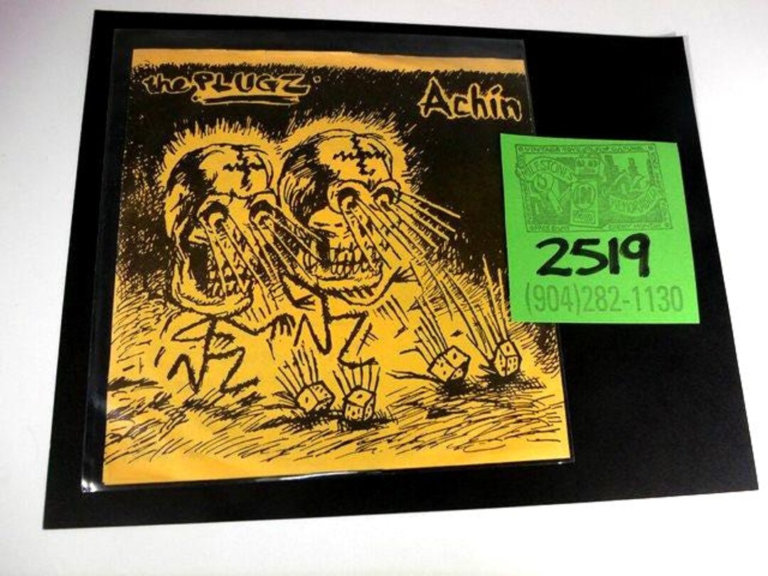 Very Rare 7"- 90's-the Plugz-"achin'" B/w "la Bamba"-gary Panter ...