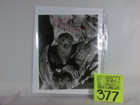 Forrest J. Ackerman Signed Wolfman Photograph | Etsy