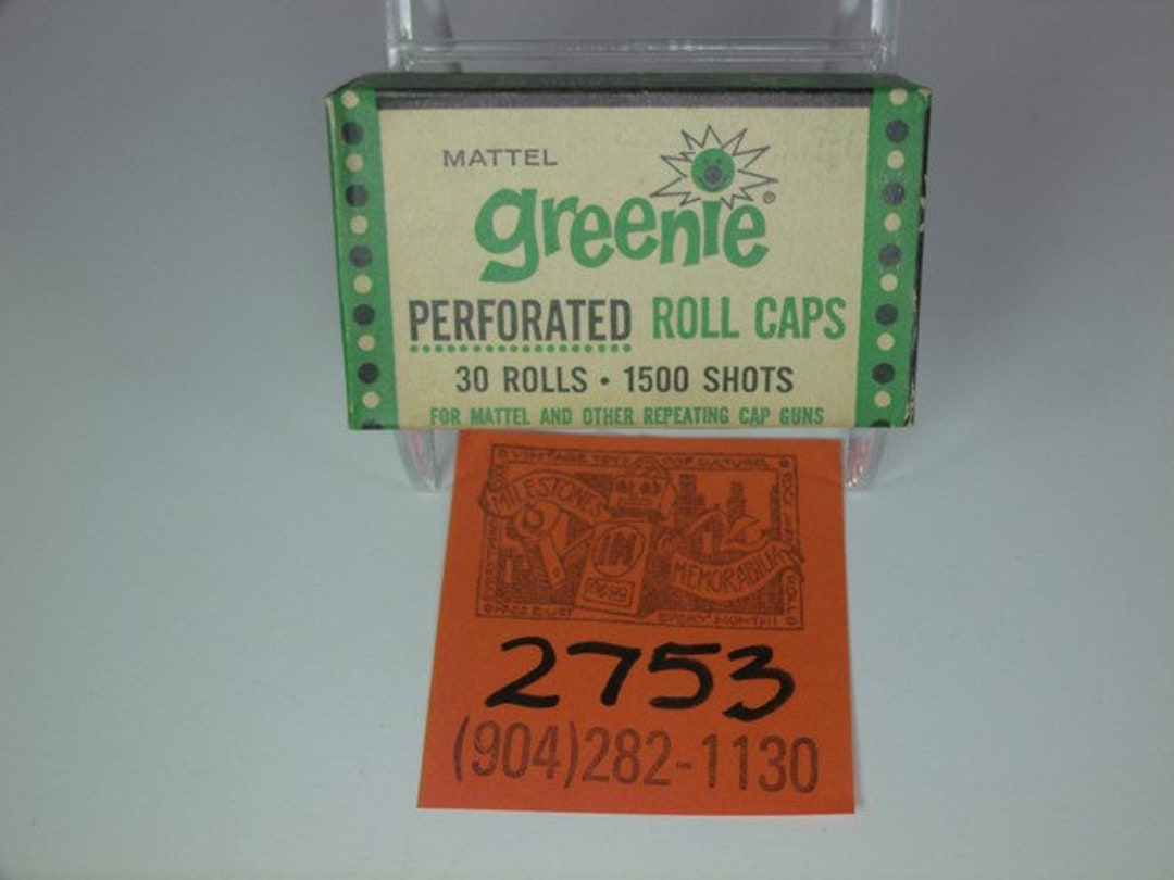1958 Mattel/ Factory Sealed Greenie Cap Box With 30 Rolls/1500 Shots - Etsy