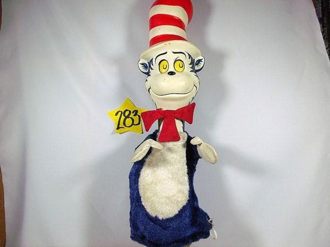 Mattell Cat in the Hat Talking Puppet 1970's - Etsy