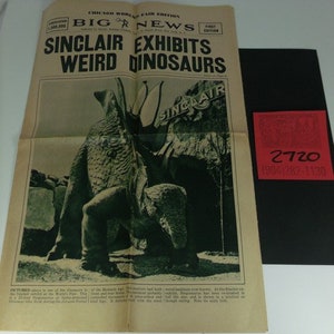 1934 World's Fair/sinclair Oil-"the Big News-sinclair Exhibits Weird ...