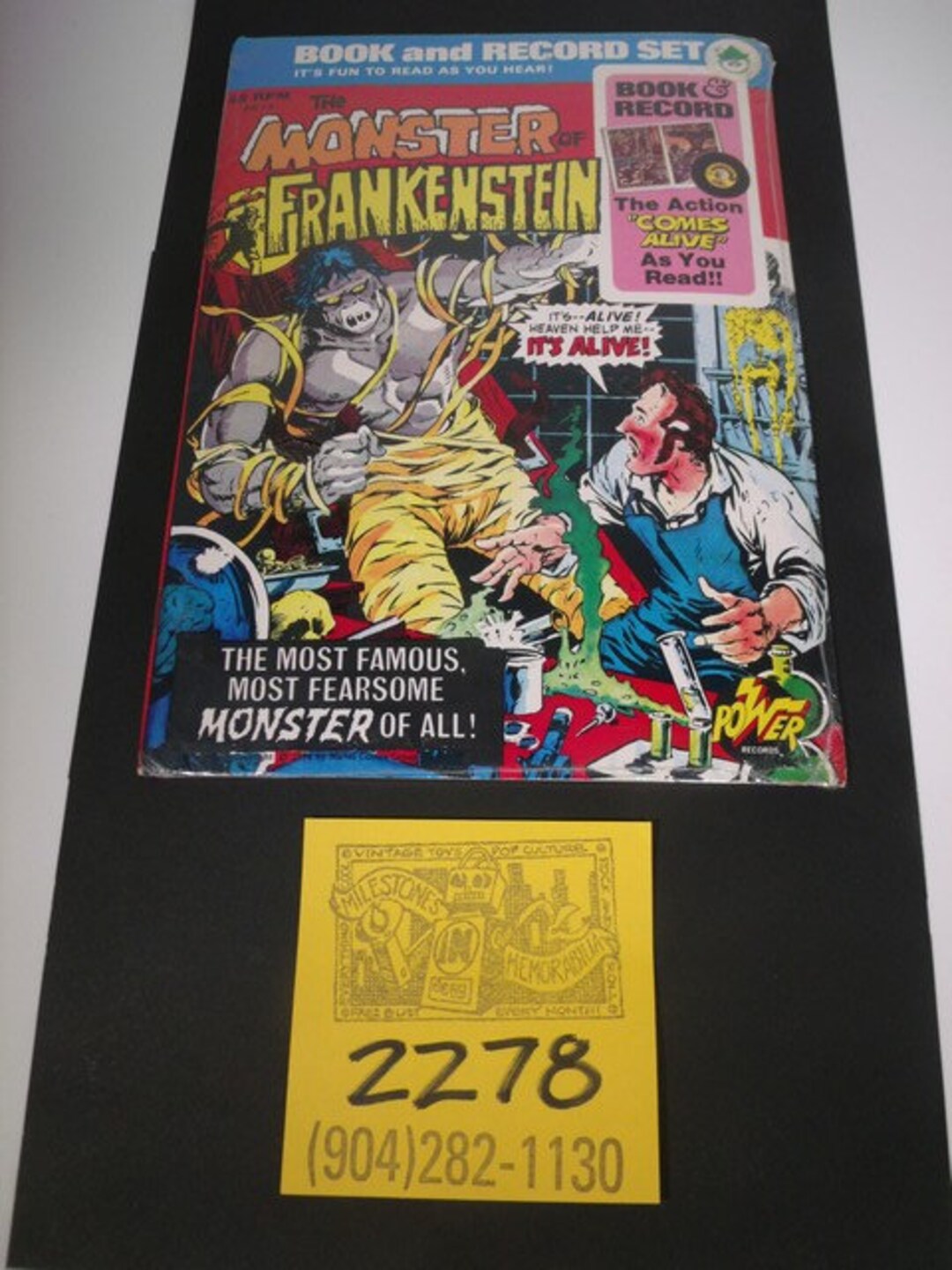 1960's Peter Pan/power Records: "the Monster of Frankenstein" Book ...