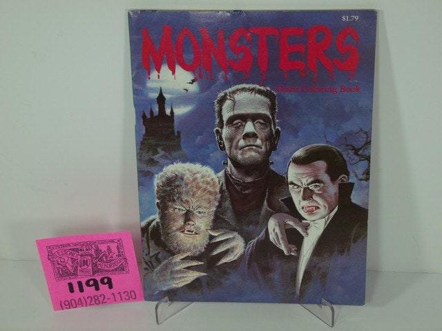1970's Universal Studios Monsters Coloring | Etsy