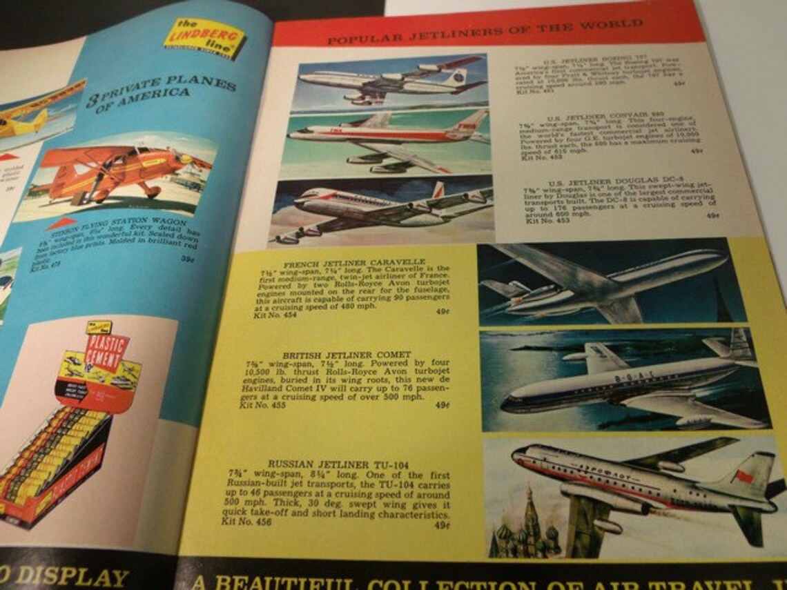 1960's Lindberg Lines/ Hobby Model | Etsy