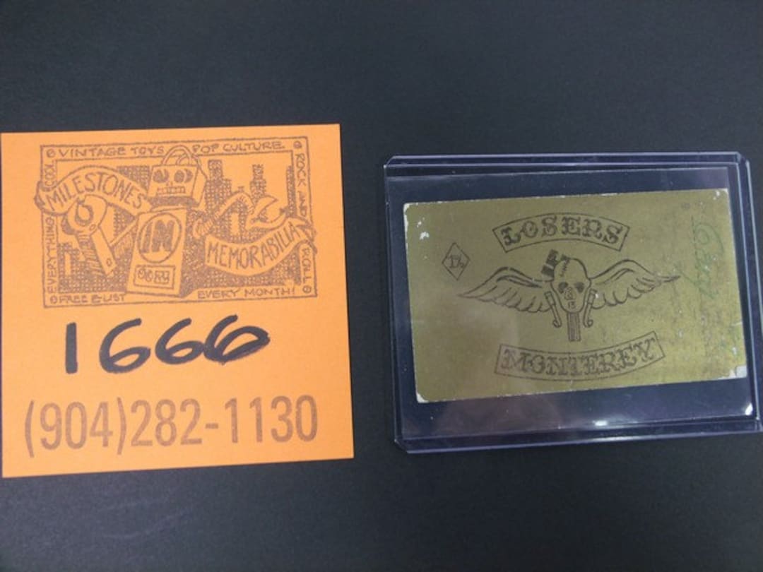 1960's Member I.D. Card-losers Motorcycle Club/monterey,california - Etsy