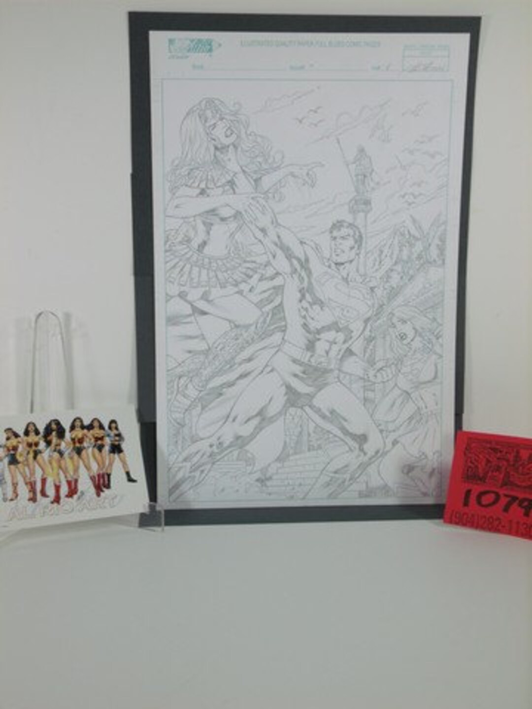 1990's Al Rio Superman/supergirl Signed Original Specialty and Postcard ...