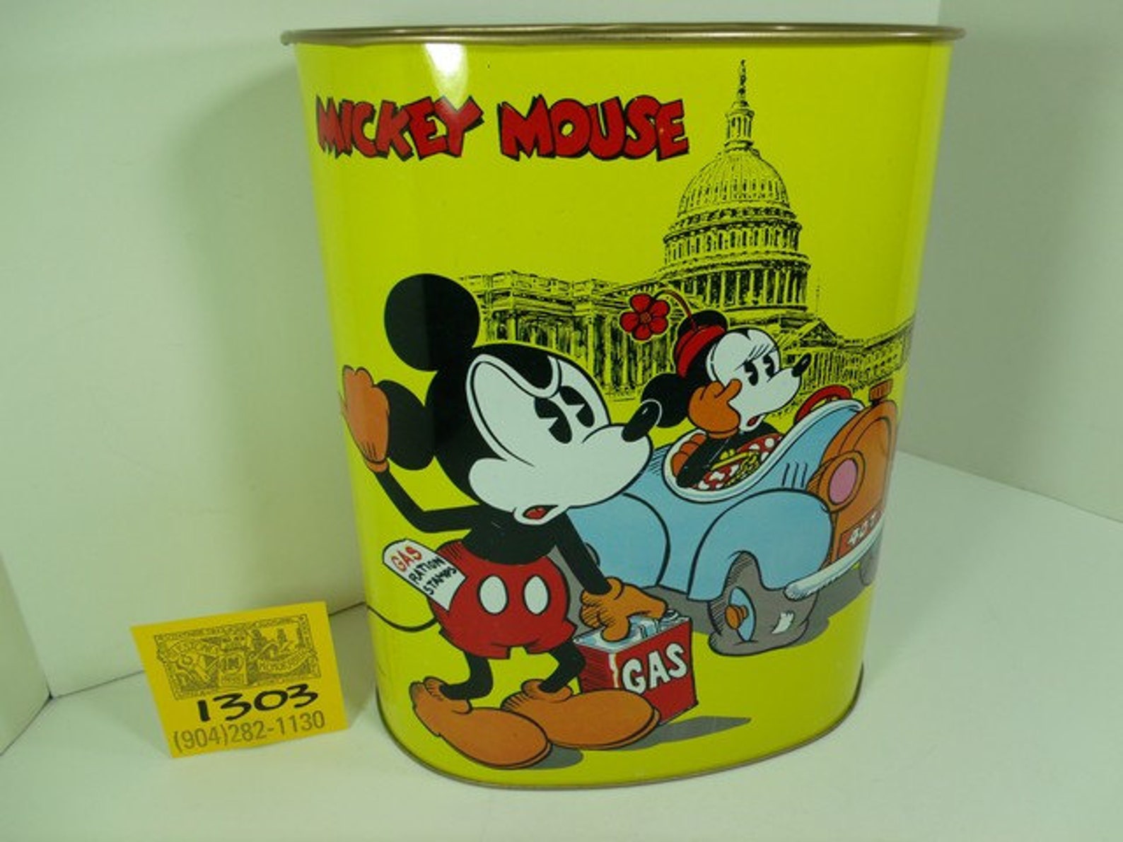 1970's Chein Mickey and Minnie Mouse Trash Can - Etsy