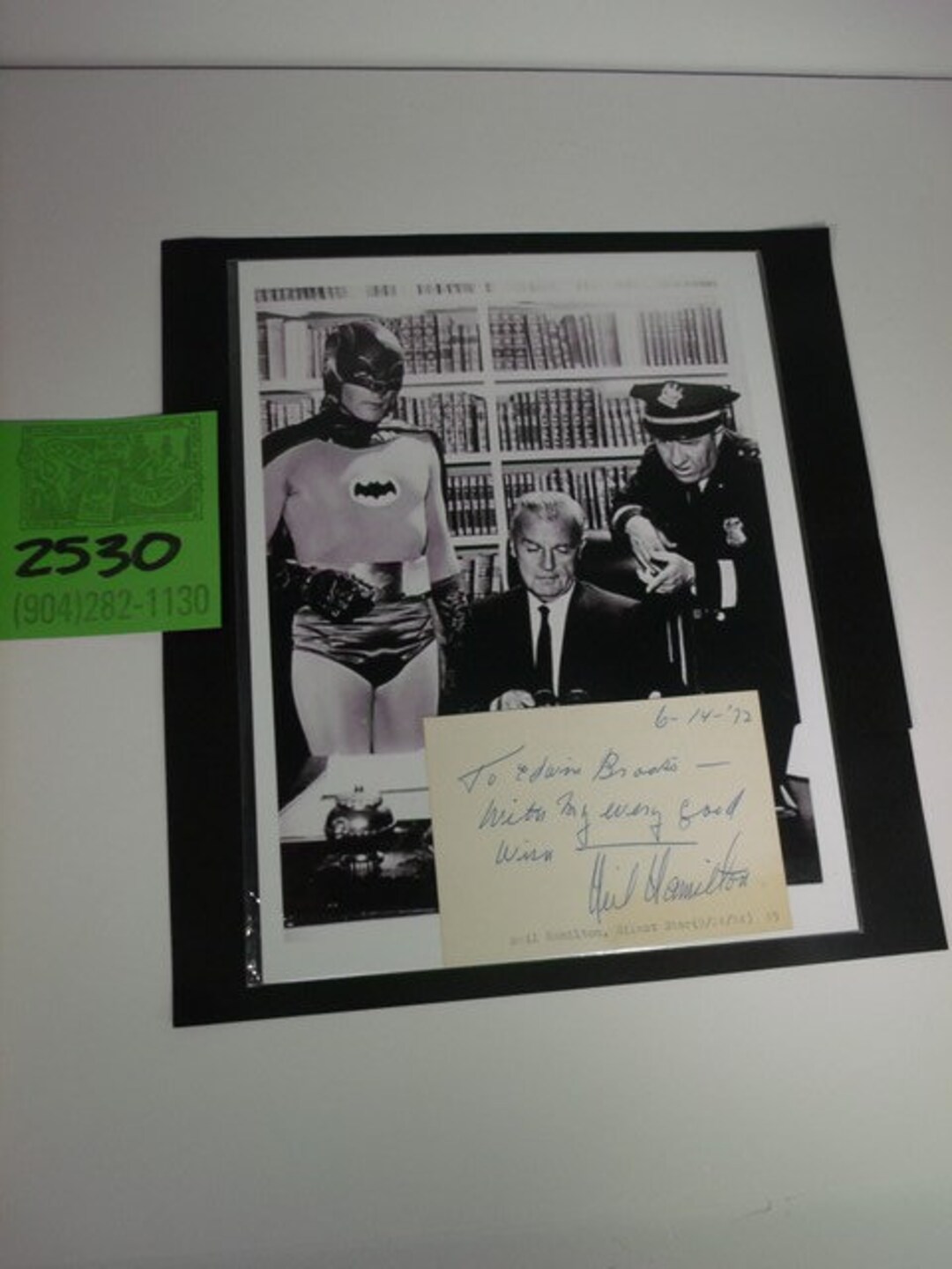 1960's Neil Hamilton-"commissioner Gordon"-batman Tv Series: Signature ...