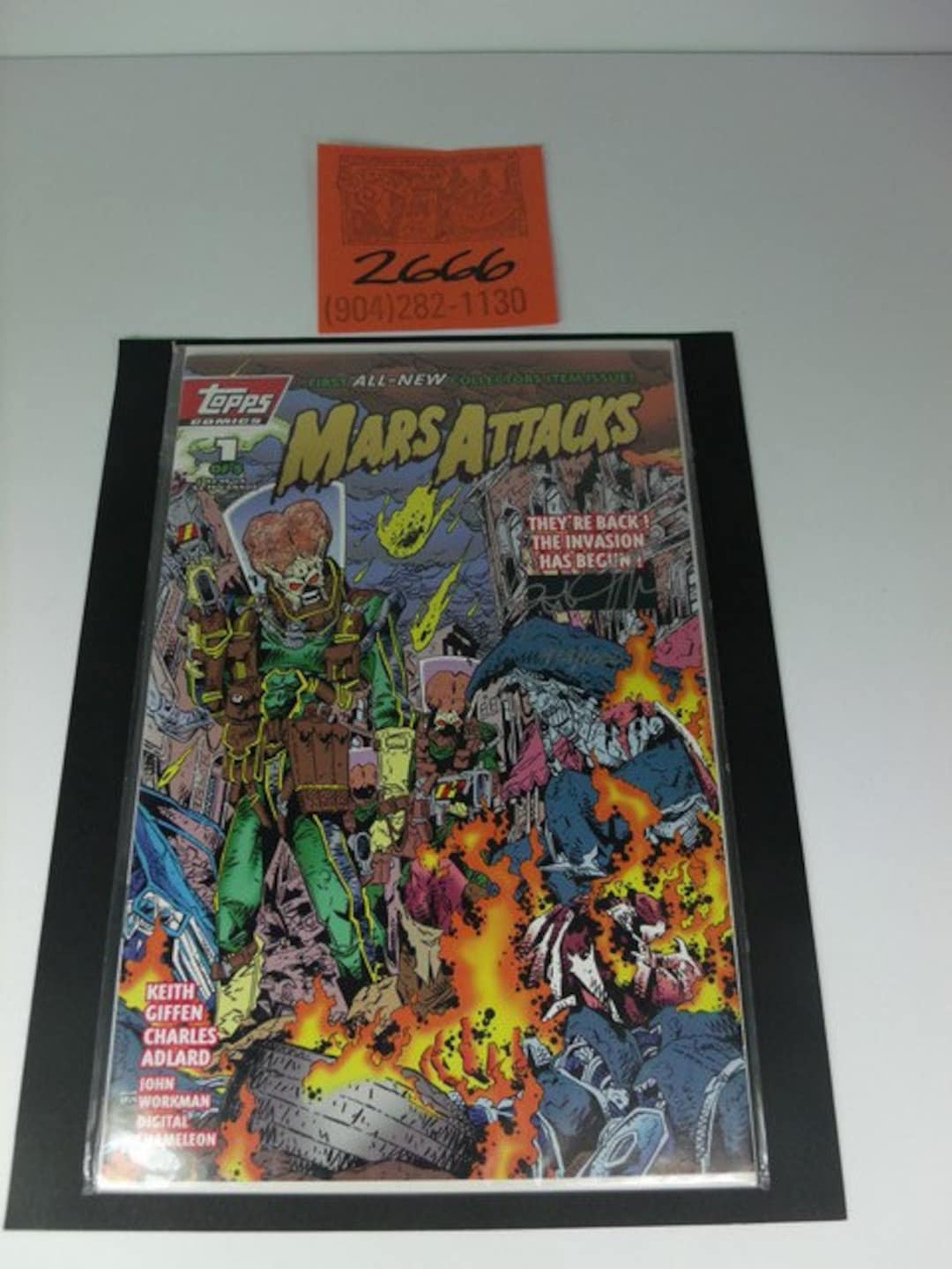 2000's Topps/"mars Attacks!"limited Edition Signed Comic - Etsy