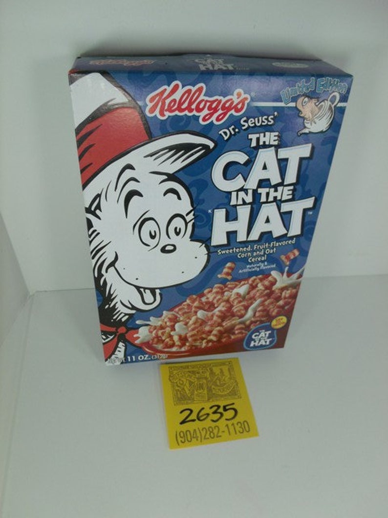 2000's Kelloggs/ Dr.seusscat in the Hat - Etsy