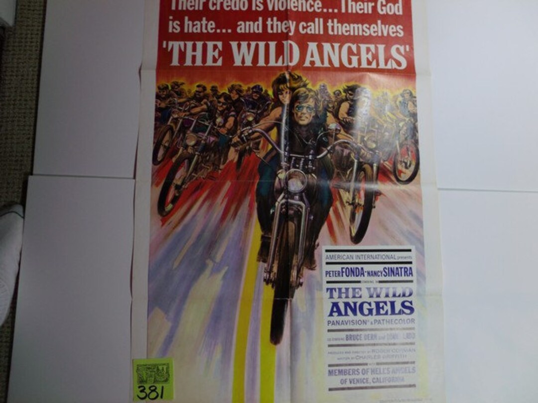 1966 American International Wild Angels Movie Poster - Etsy
