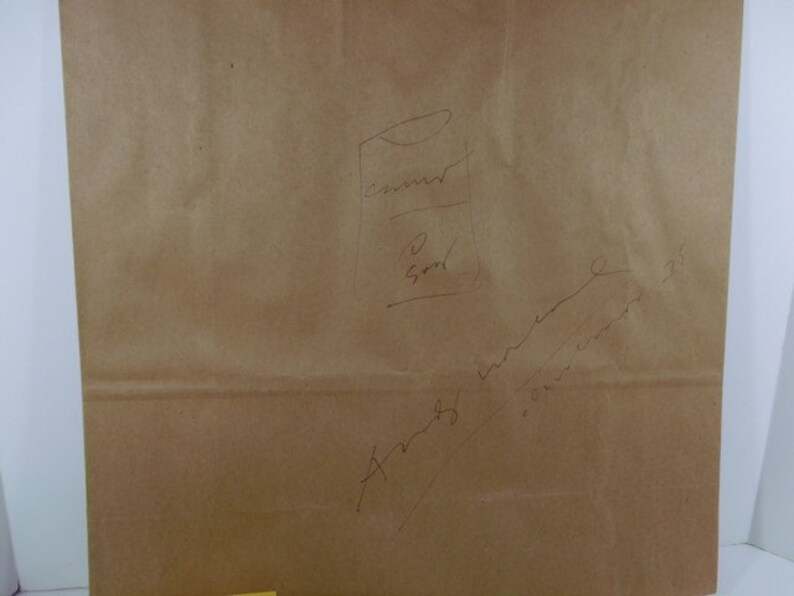 1970's Pop Icon Andy Warhol Autograph W/ Campbell's | Etsy