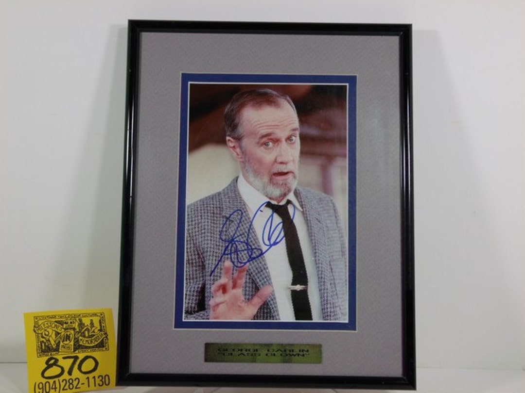 1990s George Carlin Signed 8x10 Photograph - Etsy