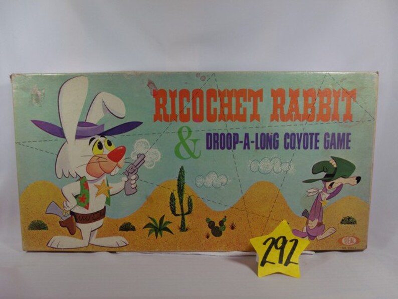 1960's Ideal Ricochet Rabbit and Droop-a-long Boardgame - Etsy