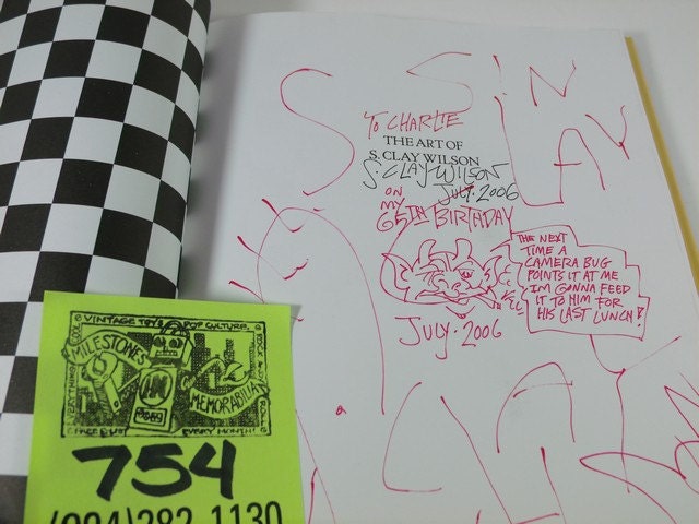 Ten Speed Press S.clay Wilson Signed Biography and Publicity - Etsy