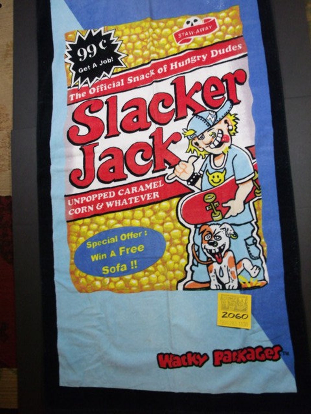 1990's Wacky Packages/ Slacker Jackcracker Jack Beach Towel - Etsy