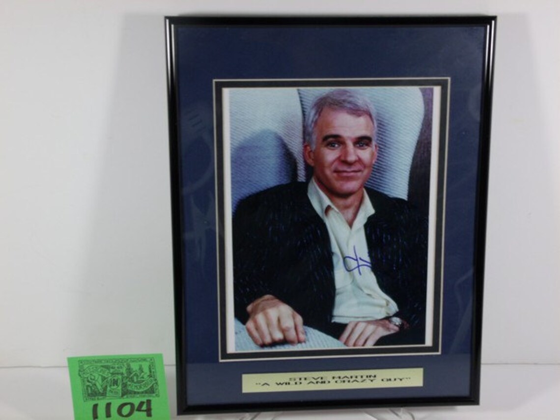 1990's Steve Martin Autograph/photo Framed Display - Etsy