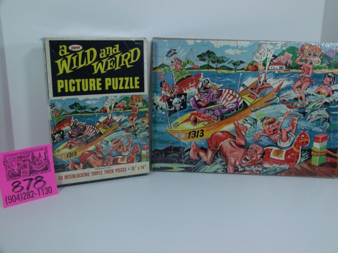 Jaymar Wild and Weird Puzzle, 1960’s – Chicken Charlie - Etsy