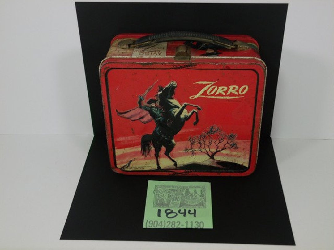 1950's Alladin "zorro" Lunch Box - Etsy