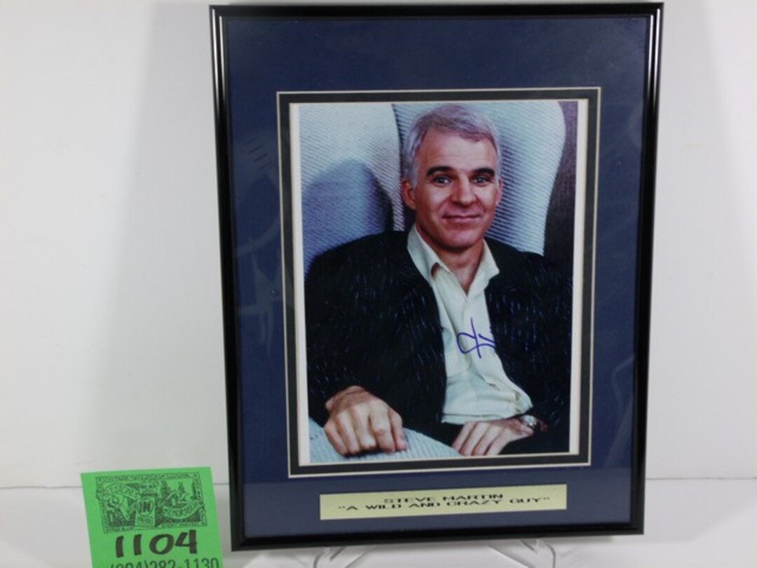1990's Steve Martin Autograph/photo Framed Display - Etsy