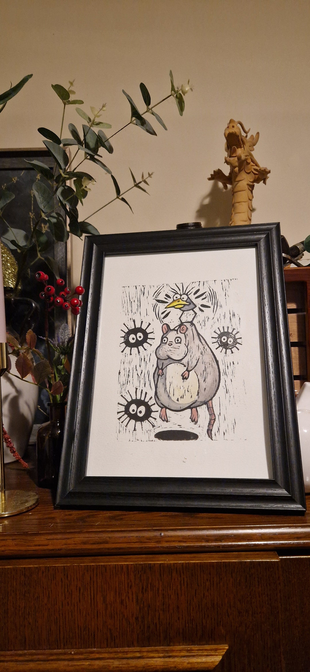 Spirited Away Boh Mouse and Yu Bird - Etsy