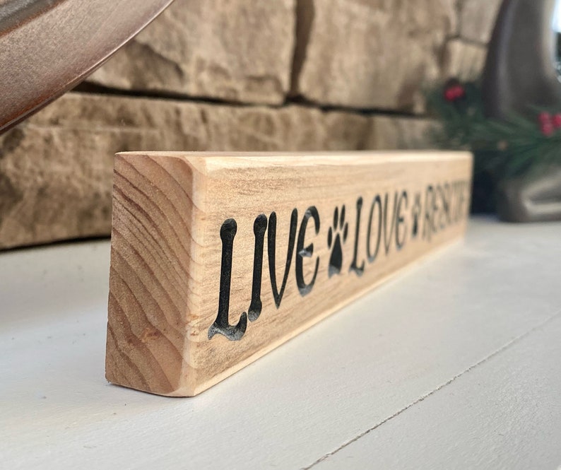 Small Skinny Stackable Tabletop Signs Coffee Themed Signs Live Love ...
