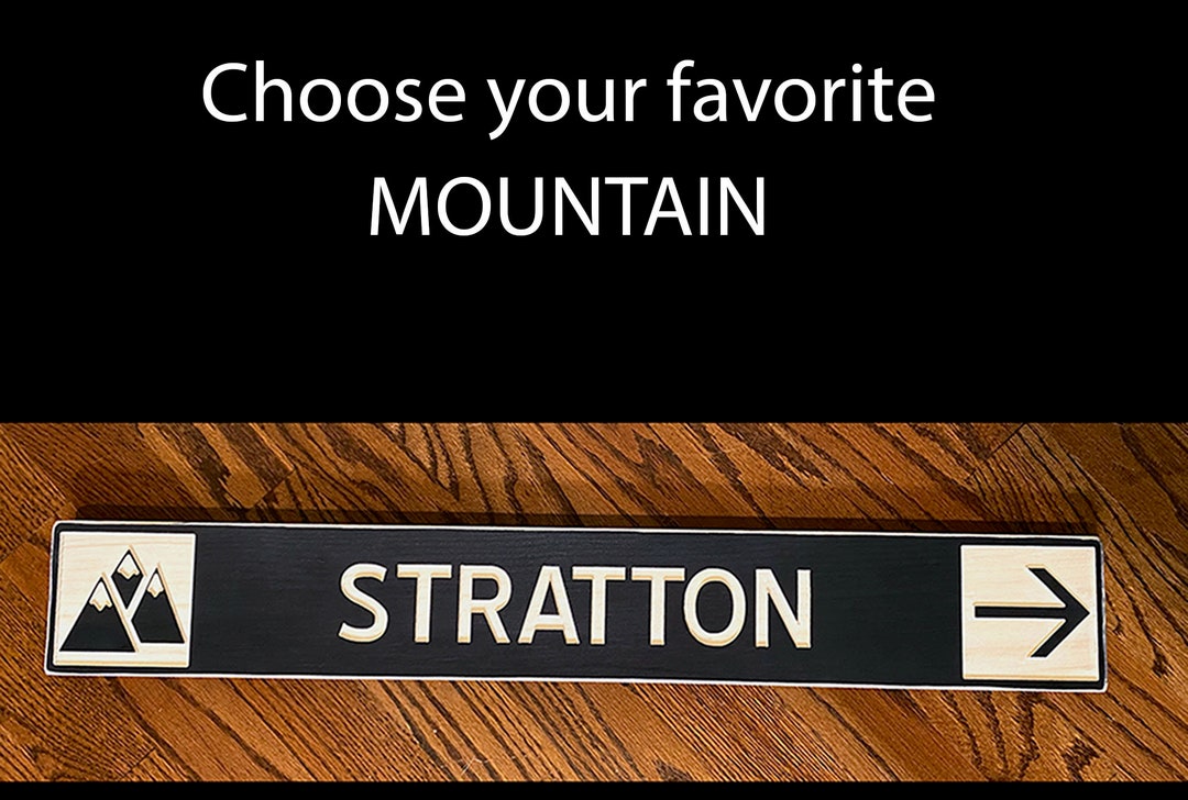 Personalized Carved Rustic Ski Hiking Mountain Signs Wood Ski - Etsy