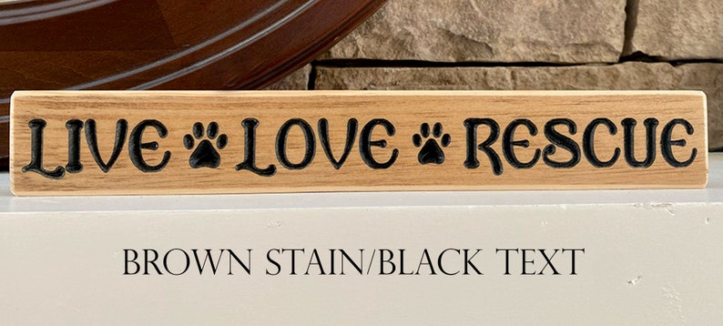 Small Skinny Stackable Tabletop Signs Coffee Themed Signs Live Love ...