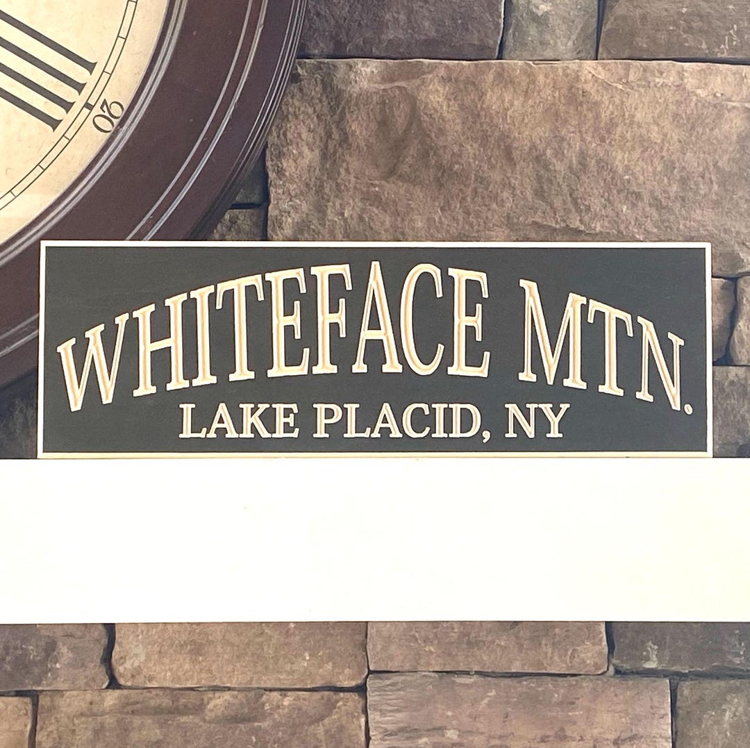Carved Wood Personalized Sign Vacation Cottage Sign Lake George Custom ...