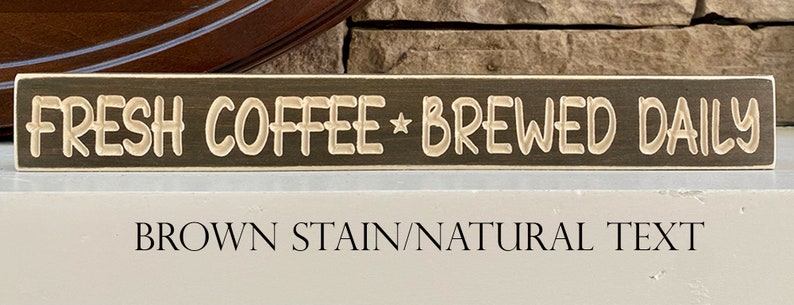 Small Skinny Stackable Tabletop Signs Coffee Themed Signs Live Love ...