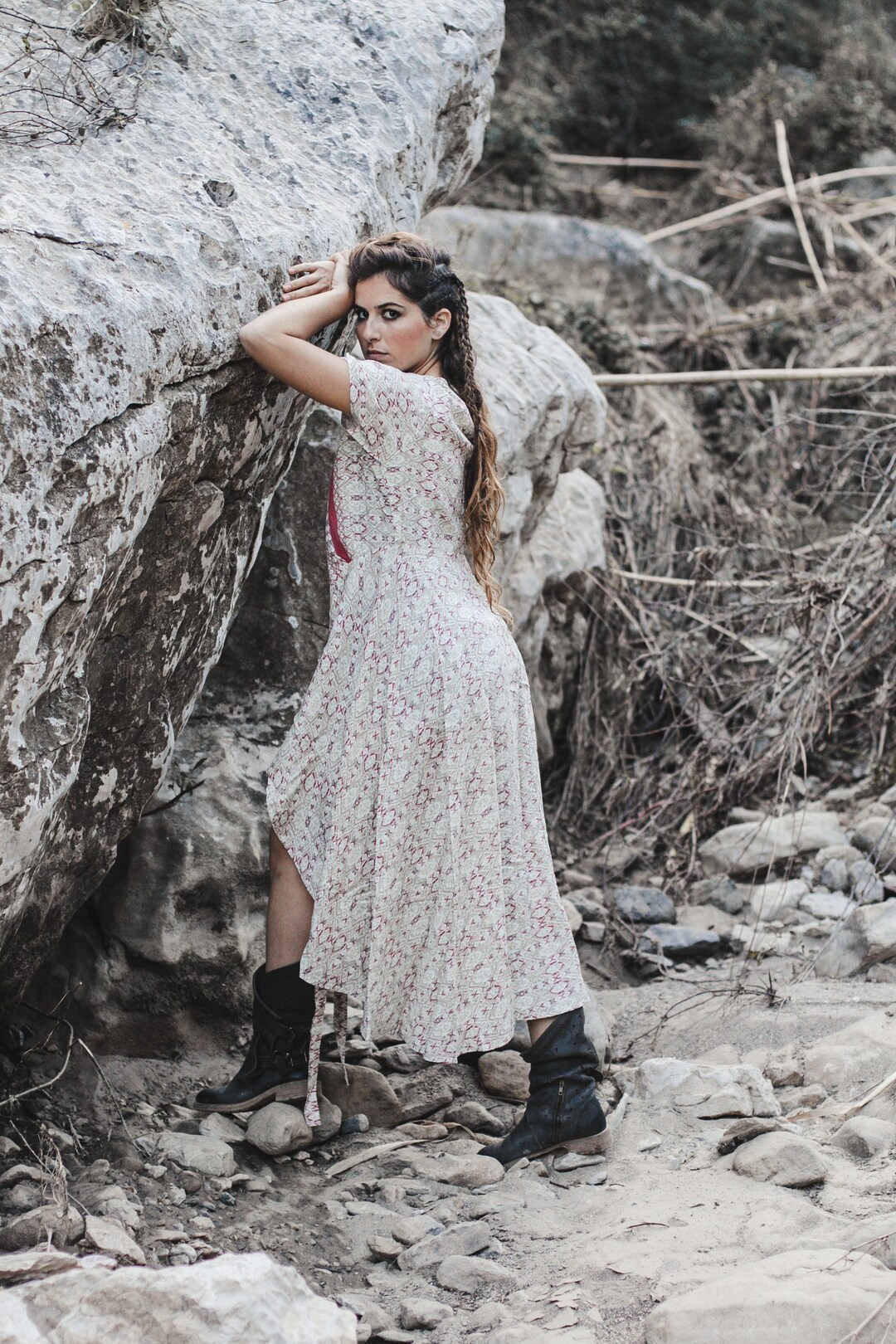 BACK IN STOCK Telula Rap Around Long Kimono Boho Dress, Bridesmaid ...